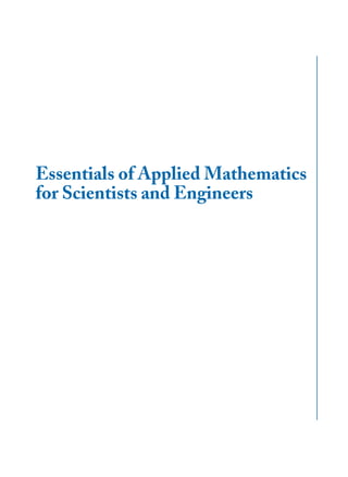 Essentials of applied mathematics | PDF
