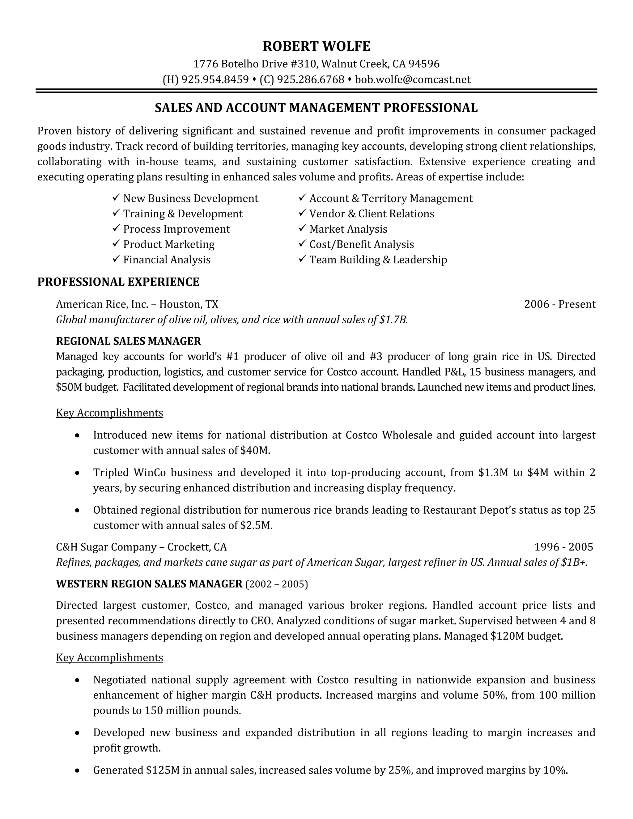 Robert Wolfe Resume | PDF