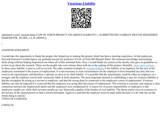 Rober Vicarious Liability Paper | PPT