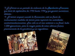 Robespierre y la epoca del terror jacobino | PPTX