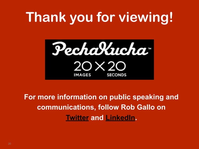 Intro to Pecha Kucha | PDF