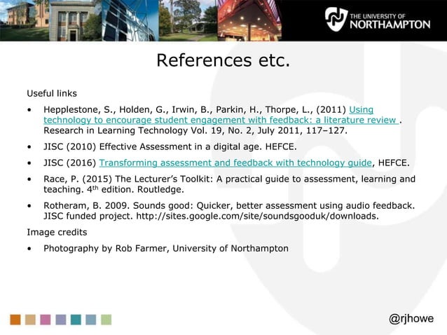 Rob howe - assessment strategies in a digital age | PPT