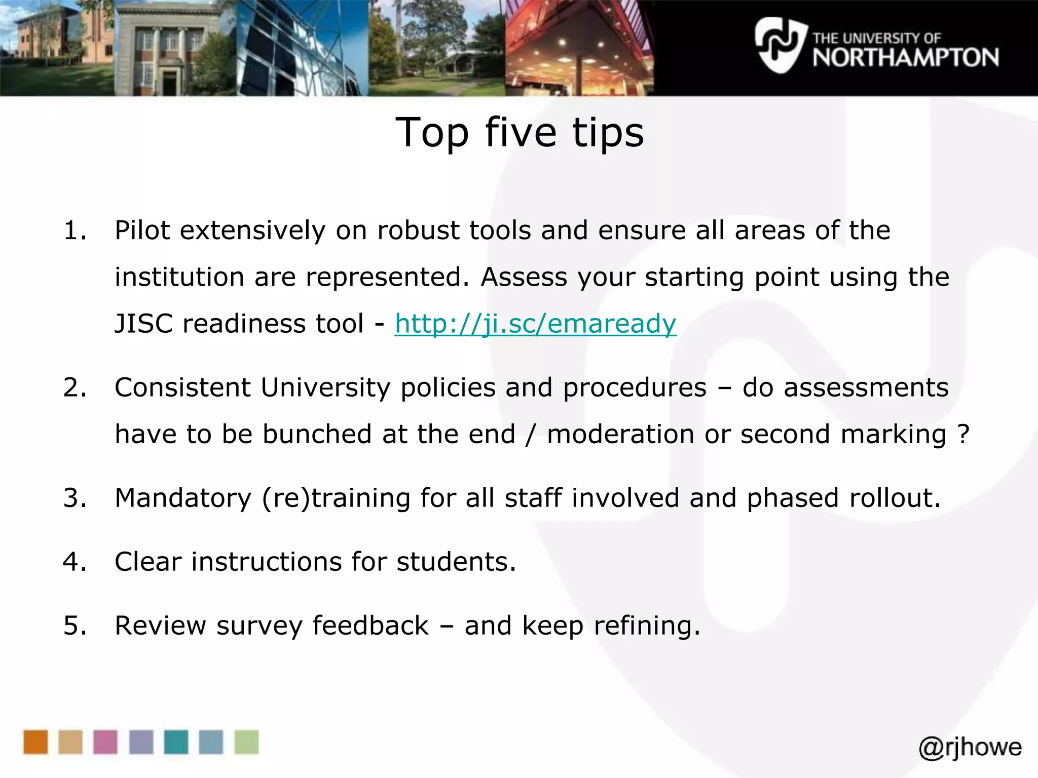 Rob Howe - The honest journey to full e-submission and feedback using ...
