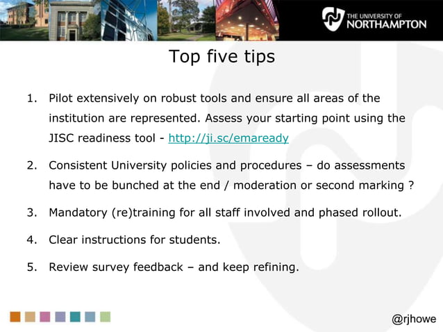 Rob Howe - The honest journey to full e-submission and feedback using ...