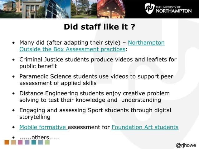 Rob Howe - The honest journey to full e-submission and feedback using ...