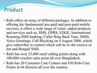 Robi csr presentation | PPTX