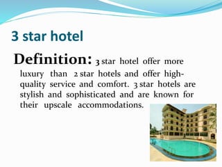 3 Star hotel features & Characterstics | PPTX