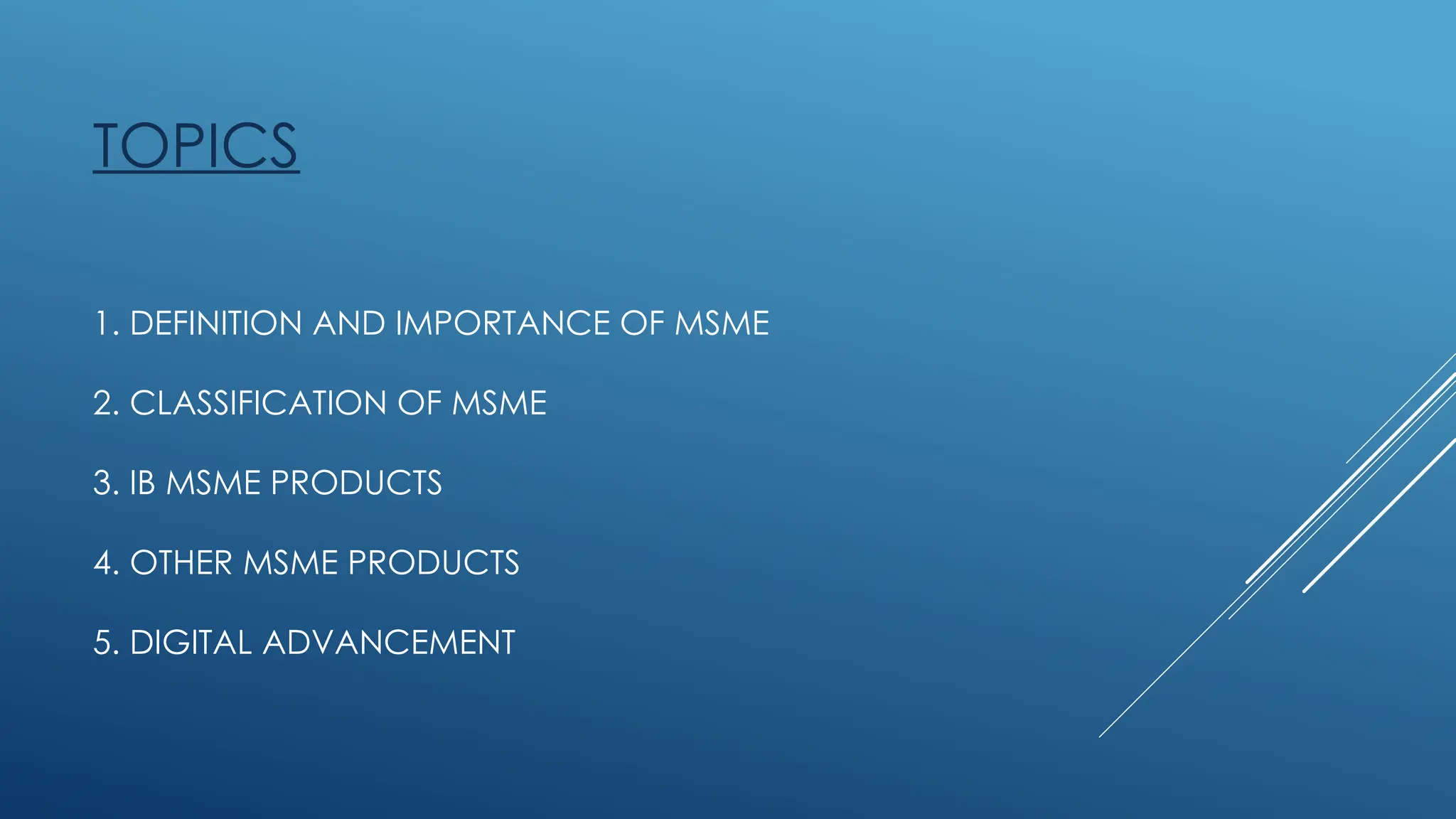 MSME definition, why it is important for India | PPT
