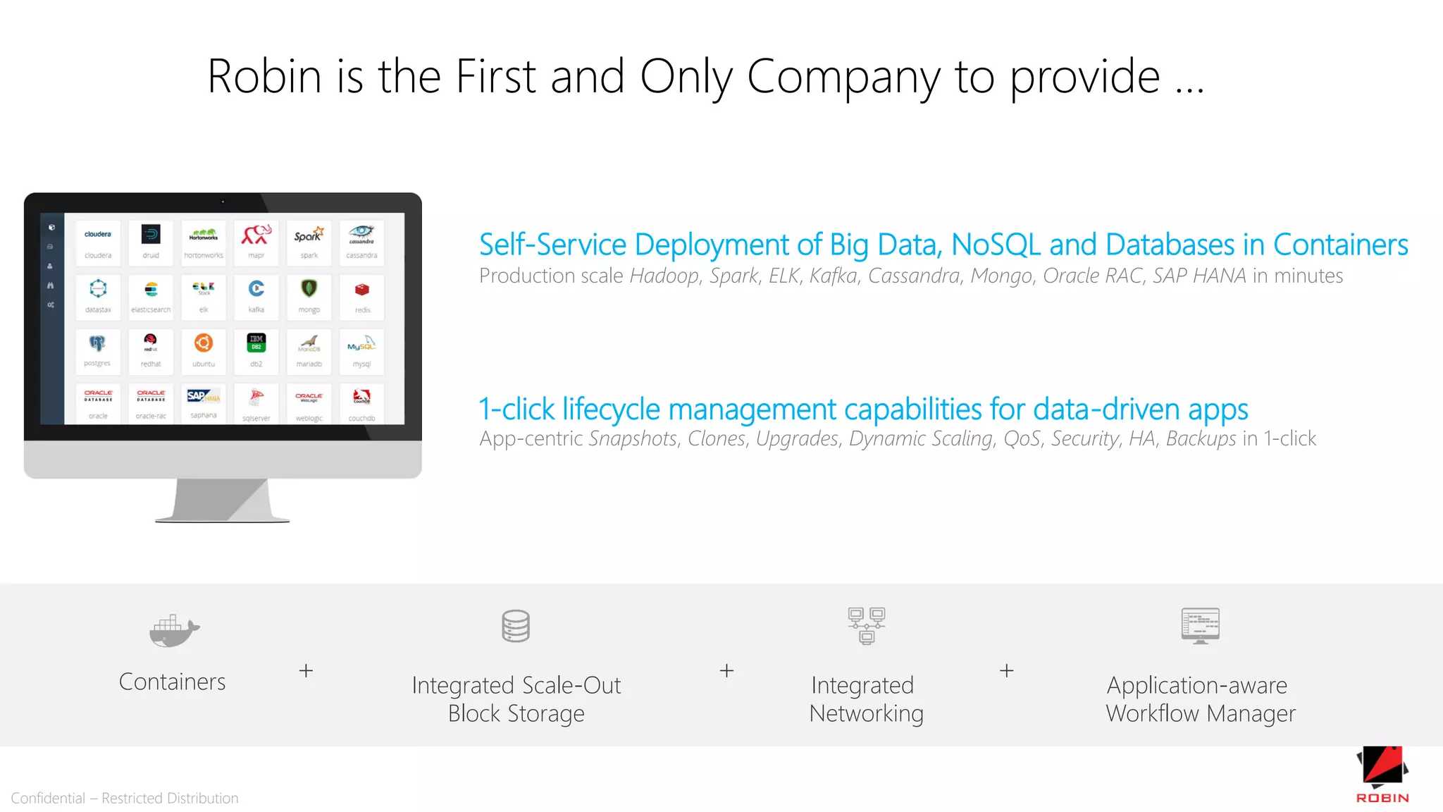 Robin Cloud Platform for Big Data and Databases | PPT