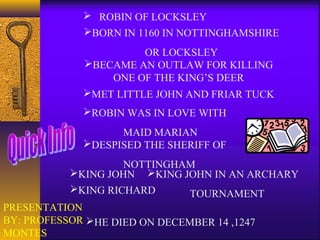 Robin hood | PPT