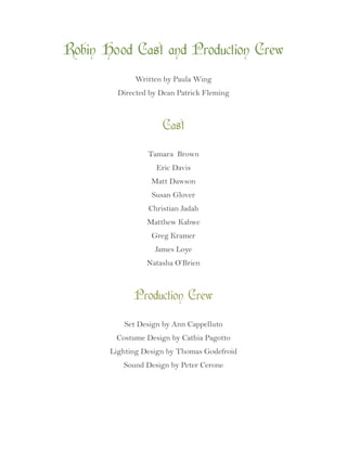 Robin hood-guide | PDF