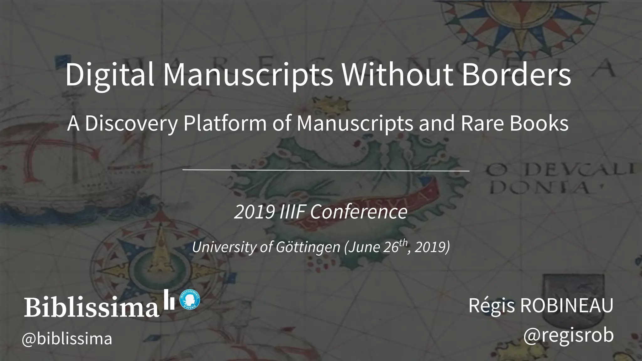 Digital Manuscripts Without Borders: A Discovery Platform of ...