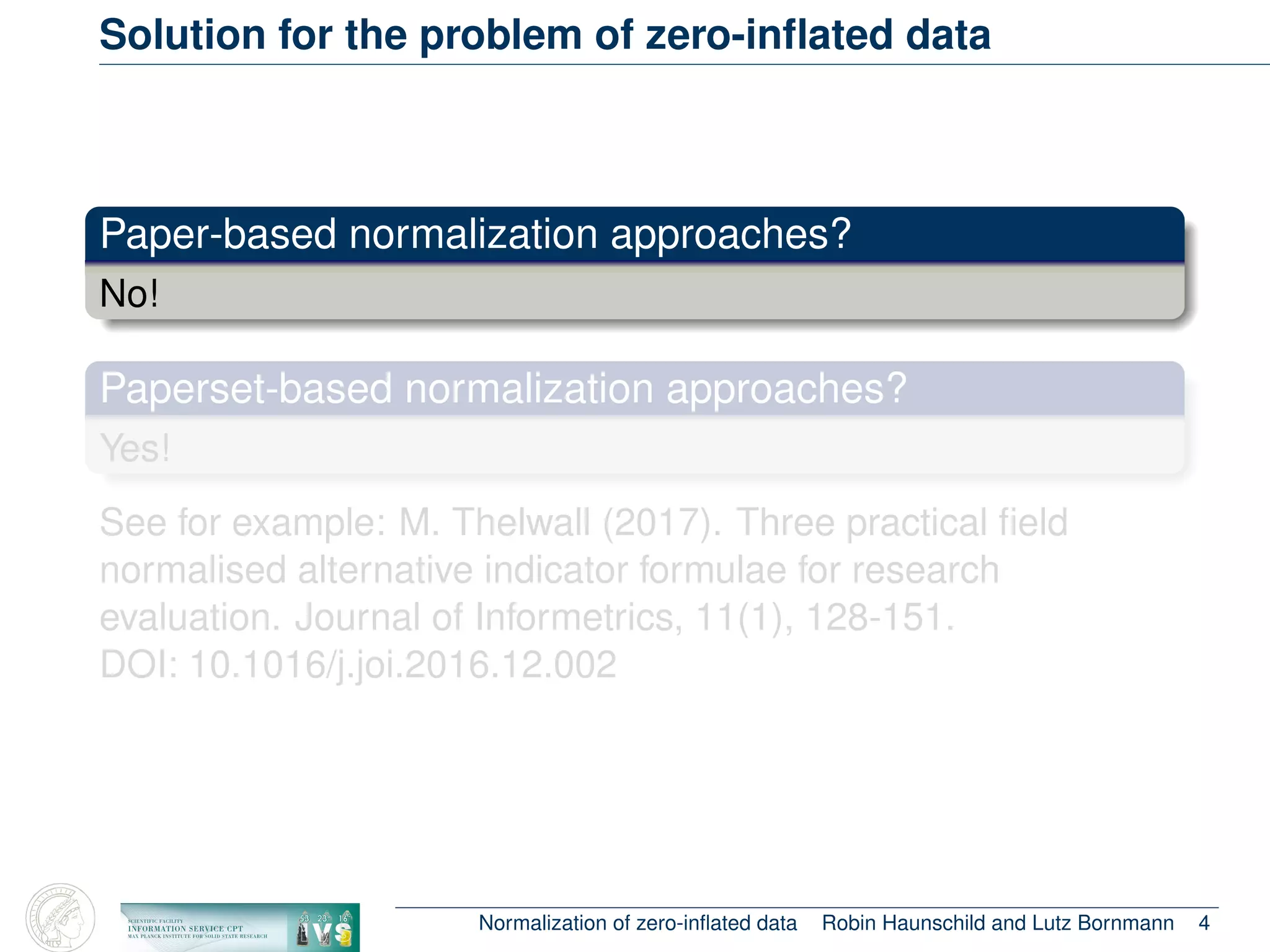 Normalization of zero-inflated data | PPT