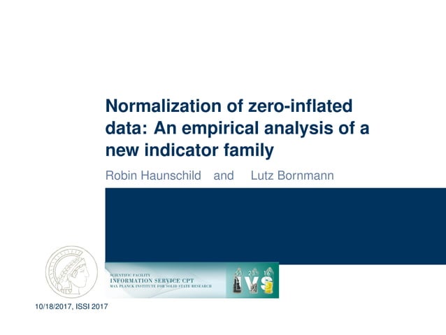Normalization of zero-inflated data | PPT
