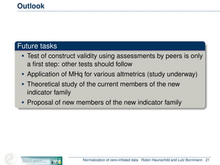 Normalization of zero-inflated data | PPT