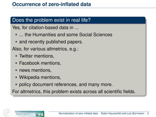 Normalization of zero-inflated data | PPT
