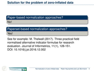 Normalization of zero-inflated data | PDF