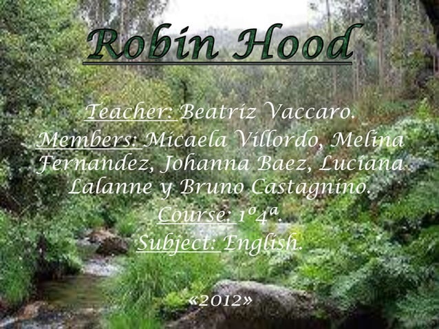 Robin hood 17 | PPT
