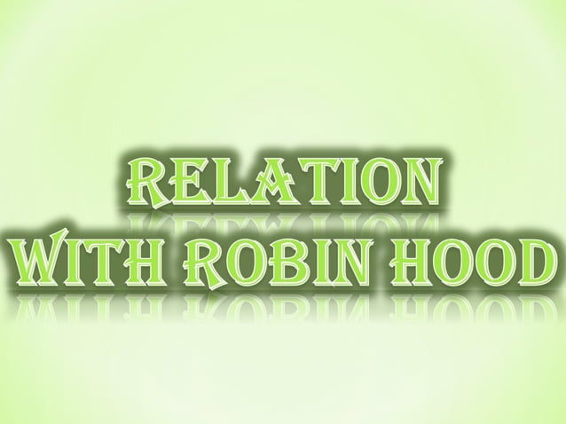 Robin hood and feudalism part 2 | PPT
