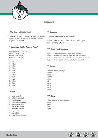 Robin Hood -Activities | PDF