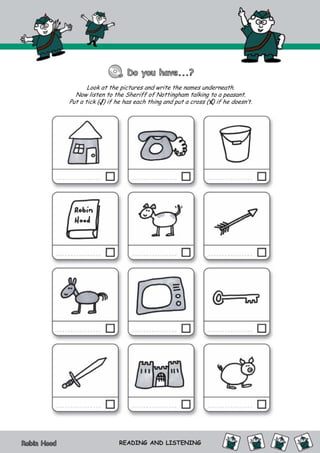 Robin Hood -Activities | PDF | Family/Children | Genres