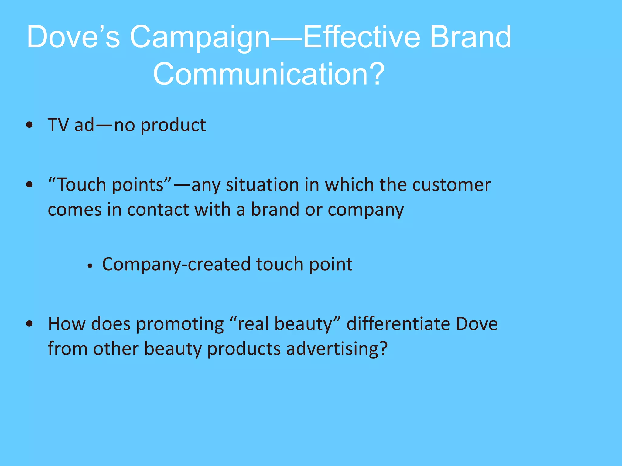 DOVE IMC campaign | PDF