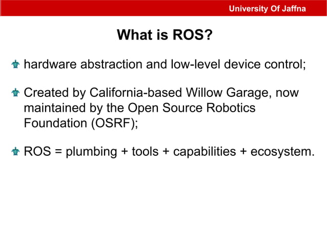 Introduction to ROS | PPT