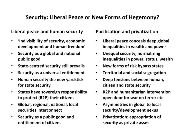 Robin Luckham - Security and Development Synergies or Contradictions | PPT