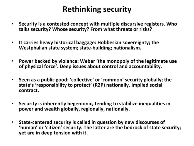 Robin Luckham - Security and Development Synergies or Contradictions | PPT