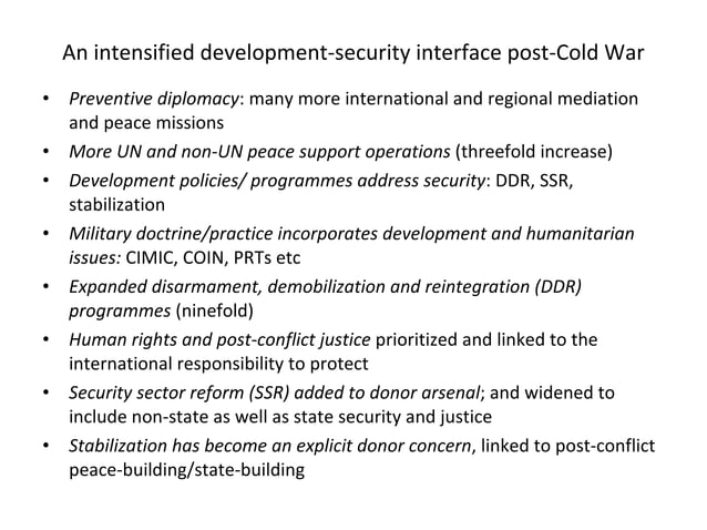 Robin Luckham - Security and Development Synergies or Contradictions | PPT