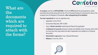 Companies Strike Off Rules, Procedure, Availability | PPT