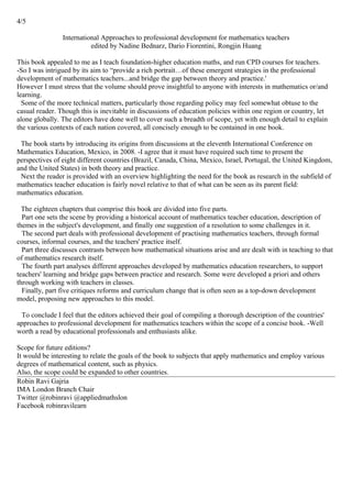 Robin ravi gajria ima mathematics today review 2 international ...