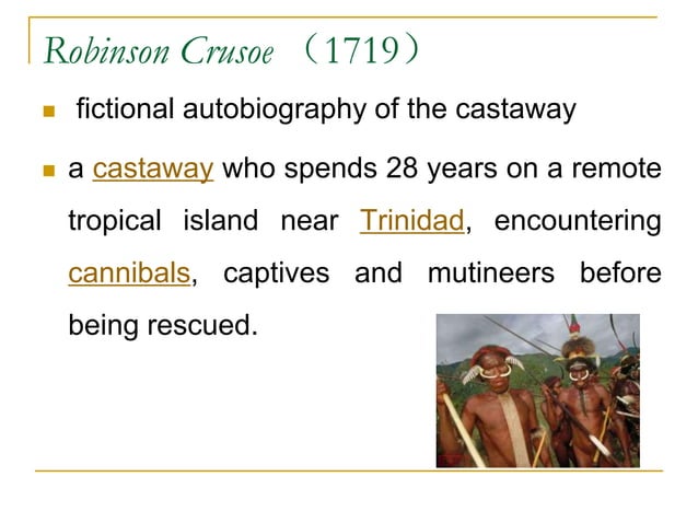 robinson-crusoe.ppt | Fiction | Books and Literature