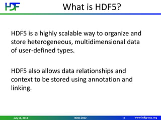 D Robinson - Using HDF5 to work with large quantities of rich ...