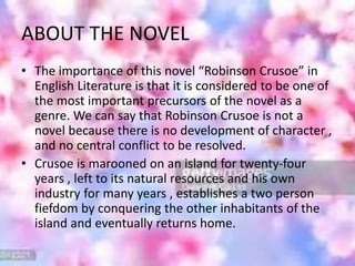 Robinson crusoe ppt | PPTX