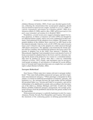 Robinson & Miller - Emergent Legal Definitions of Parentage in Assisted ...