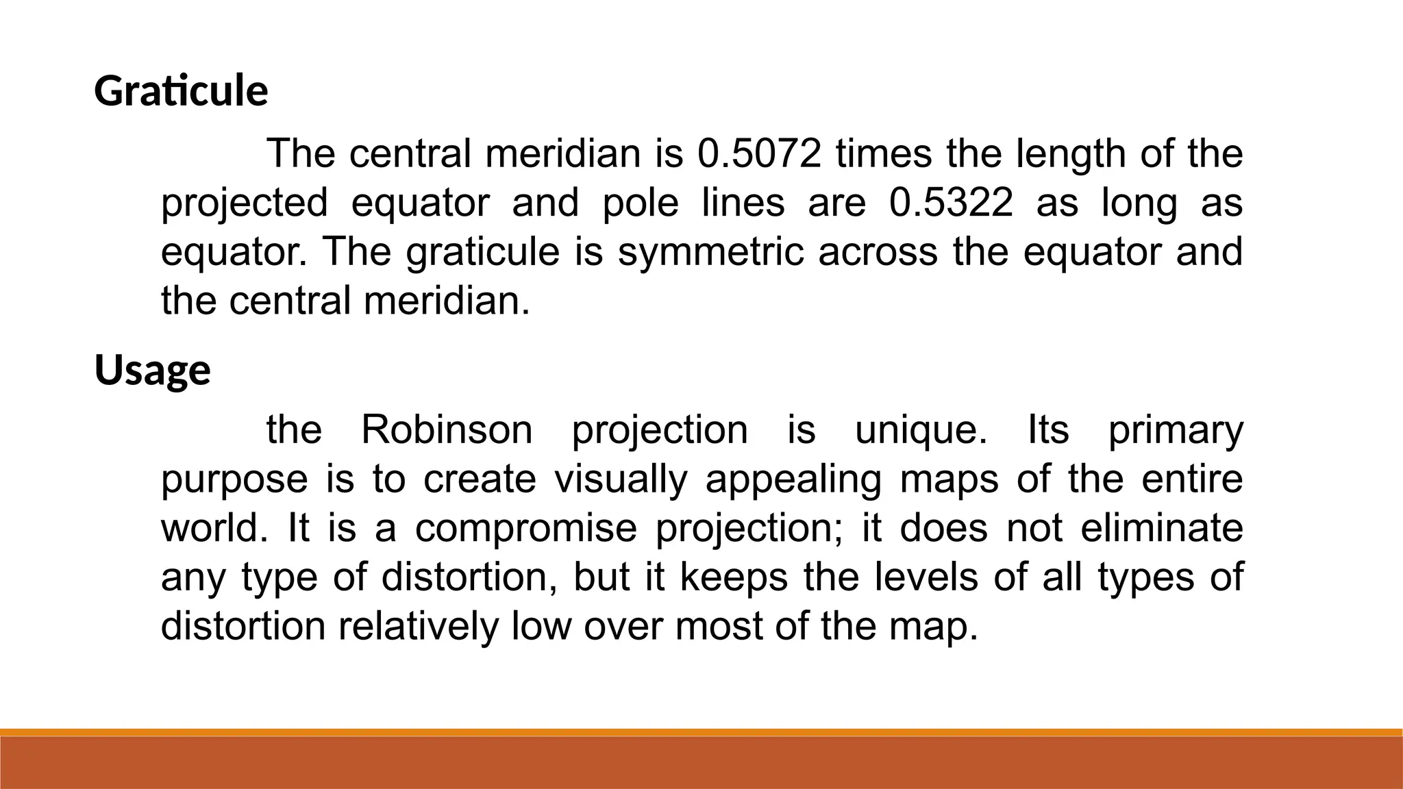 ROBINSON PROJECTION MAP. For place/lands | PPTX