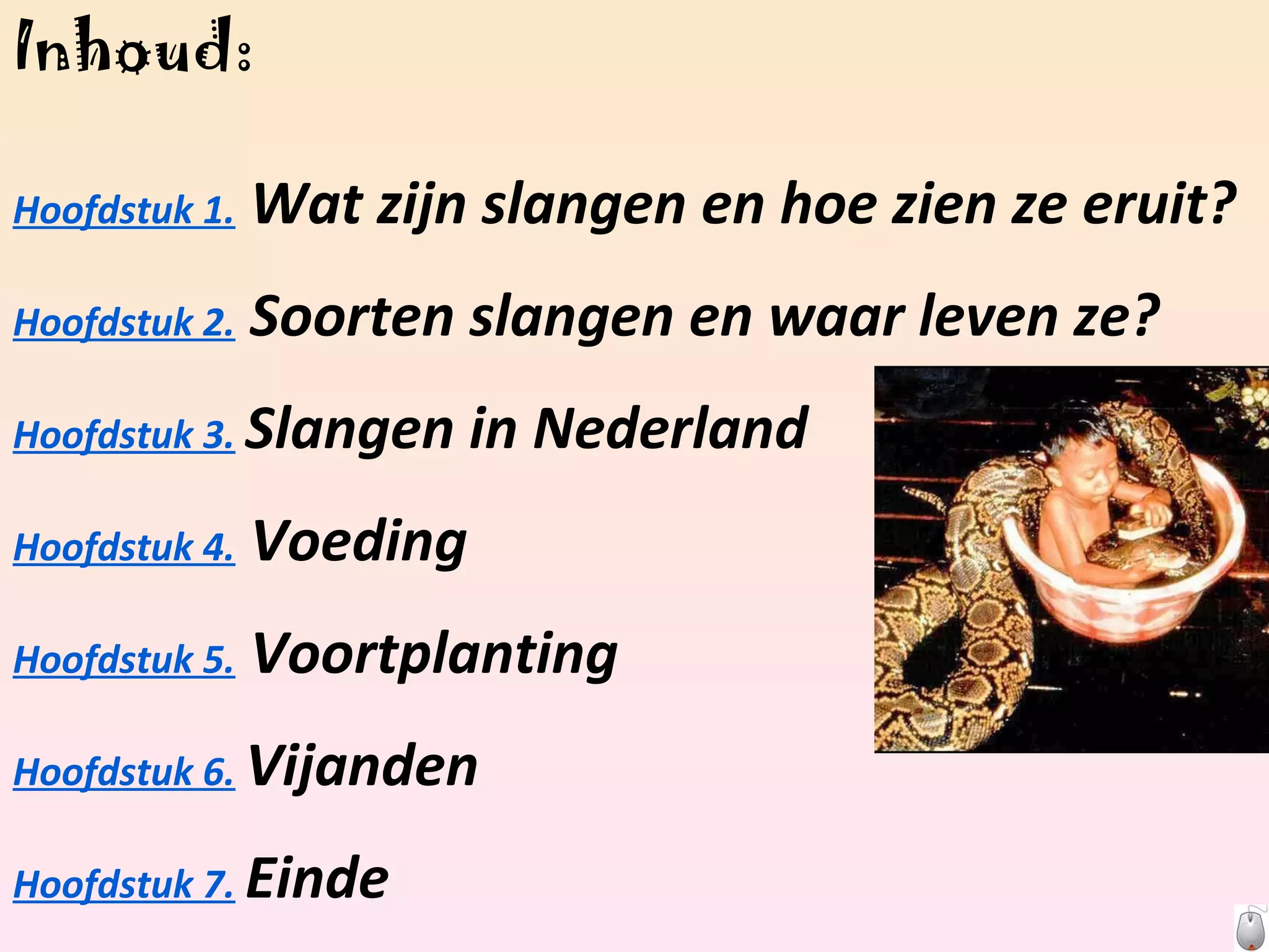 Robin spreekbeurt slangen | PPT