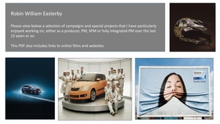 Robin william easterby examples of projects v1 | PDF