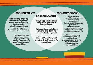 monopolyo vs monopsonyo | PDF