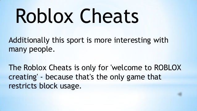 Roblox cheats