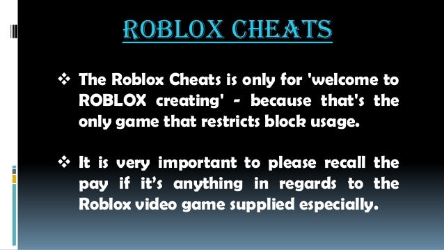 Cheats Roblox