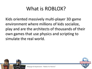 ROBLOX for Parents | PDF