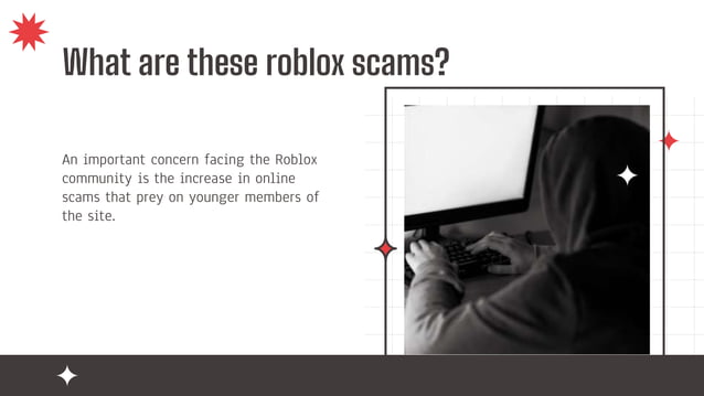 Roblox scams in the community english.pptx | Video Game Genres | Video ...