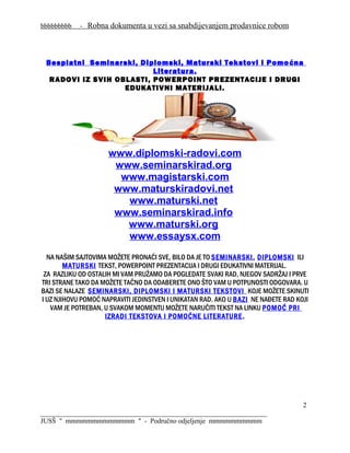 Robna dokumentacija u vezi sa snabdijevanjem prodavnice robom ekonomija | DOC