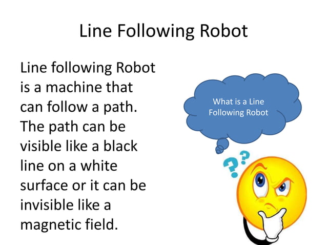Line Following Robot Using Arduino Uno Pptx Programming Languages