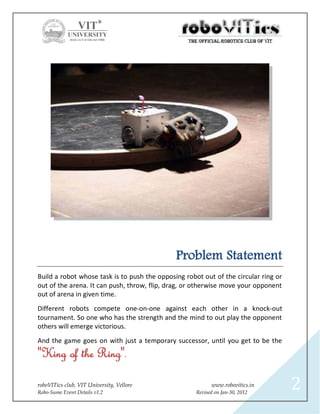 ROBO-SUMO Event Details v1.2 | PDF