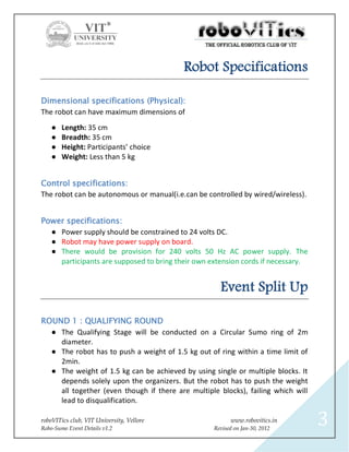 ROBO-SUMO Event Details v1.2 | PDF