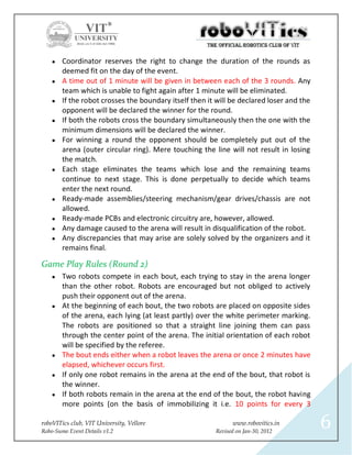 ROBO-SUMO Event Details v1.2 | PDF