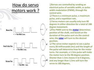 Robotic Arm using flex sensor and servo motor | PPTX
